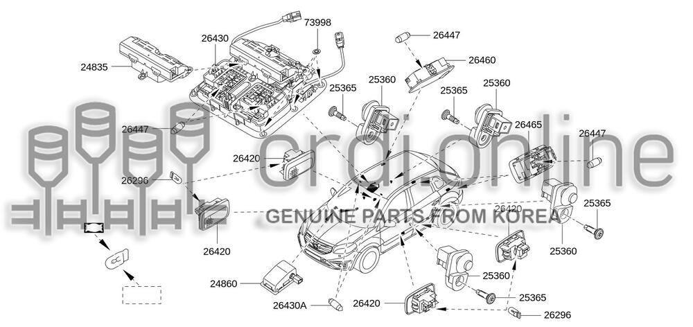 LAMP ASSY-CEILINGRH 26460-JY00A 26460JY00A 26460 JY00A – CRDI.online