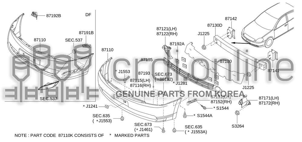 STAY ASSY-FRONT BUMPERRH 87142-52000 8714252000 87142 52000 – CRDI.online