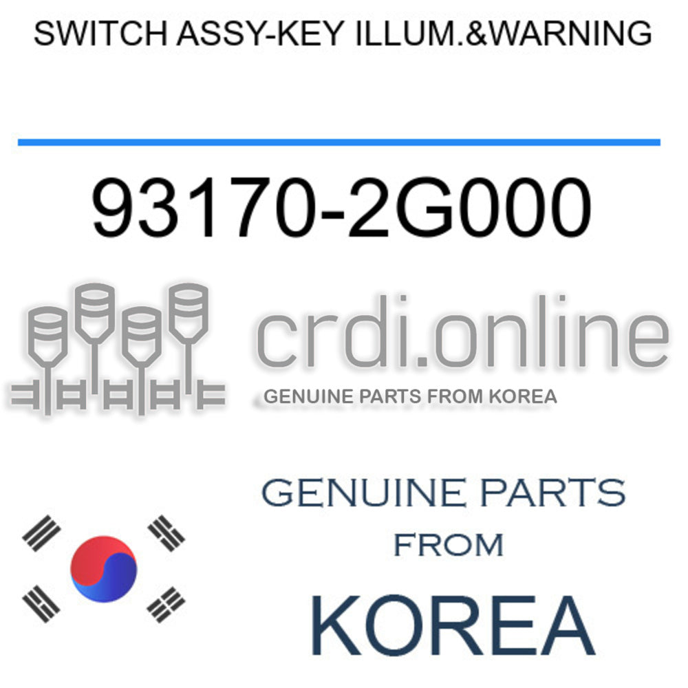 SWITCH ASSY-KEY ILLUM.&WARNING 93170-2G000 931702G000 93170 2G000 ...