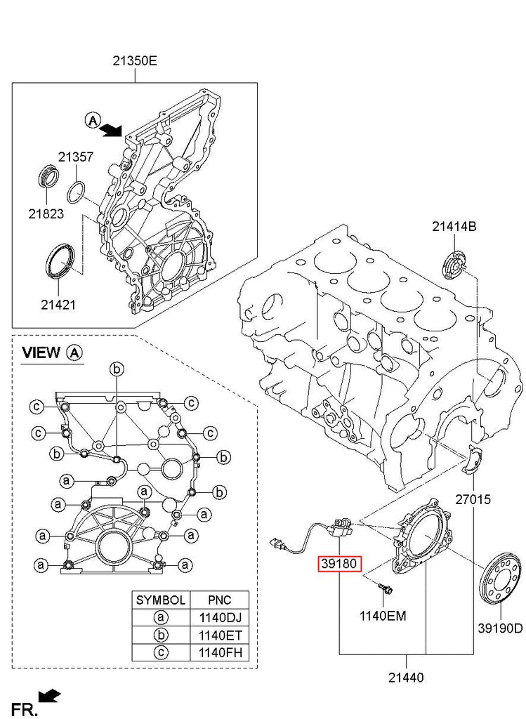 [ORIGINAL] SENSOR-CRANKSHAFT POSITION 39180-2F600 391802F600 39180 2F6 ...