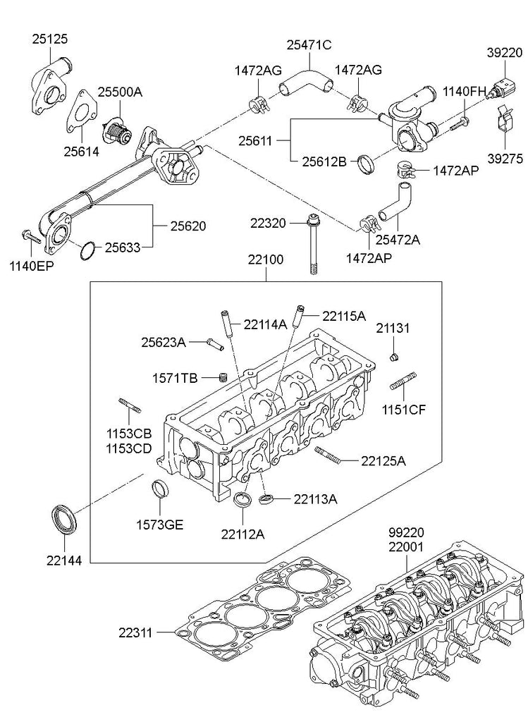 GASKET-CYLINDER HEAD 22311-45000 2231145000 22311 45000 – CRDI.online