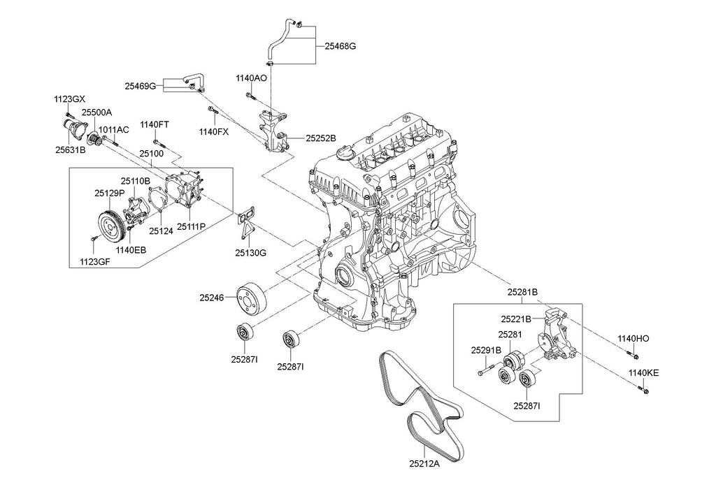 [ORIGINAL] FITTING-COOLANT INLET 25631-4A305 256314A305 25631 4A305 ...