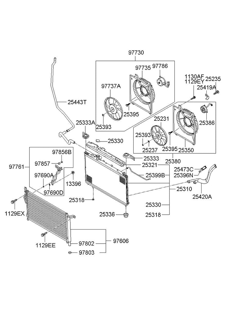 [ORIGINAL] RADIATOR ASSY 25310-2B900 253102B900 25310 2B900 – CRDI.online