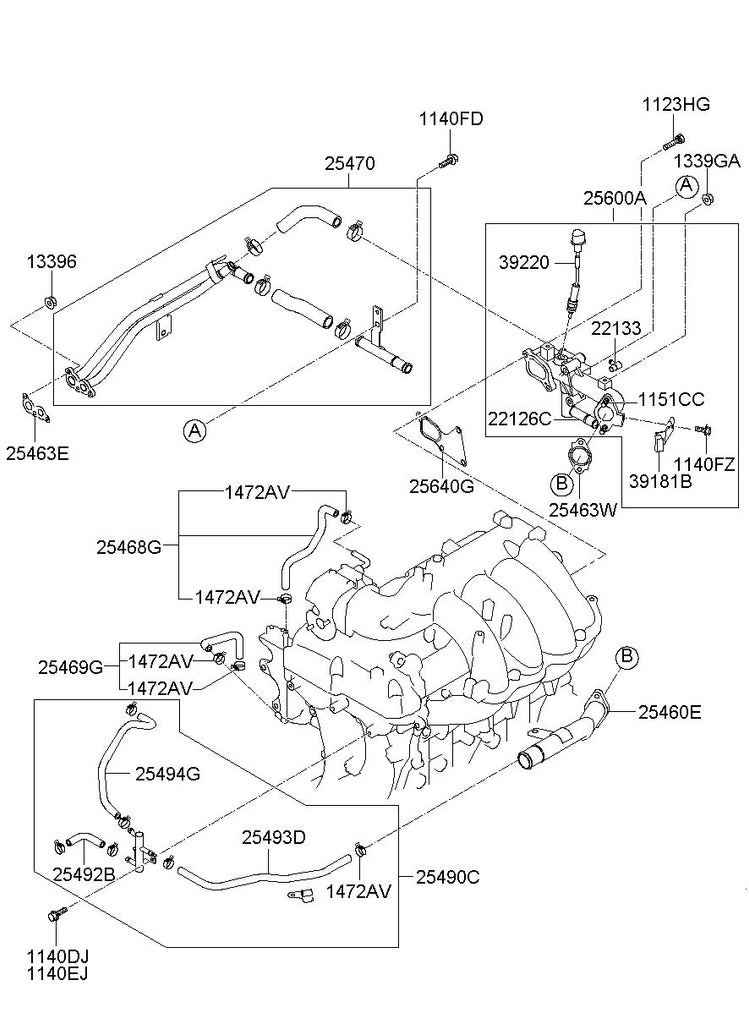 TUBE ASSY-OIL COOLER 25470-2C000 254702C000 25470 2C000 – CRDI.online
