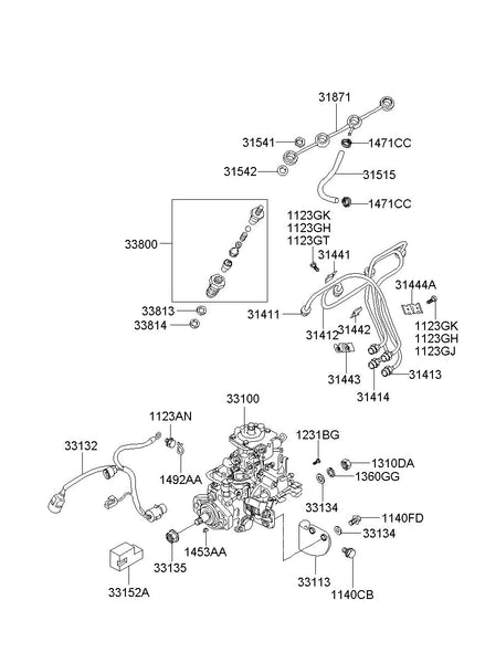 PUMP ASSY-FUEL INJECTION 33102-42510, 3310242510, 33102 42510 (Origina ...