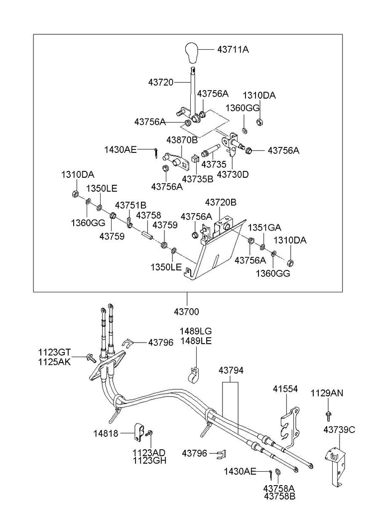 CABLE ASSY-MTM LEVER 43770-4B300 437704B300 43770 4B300 – CRDI.online