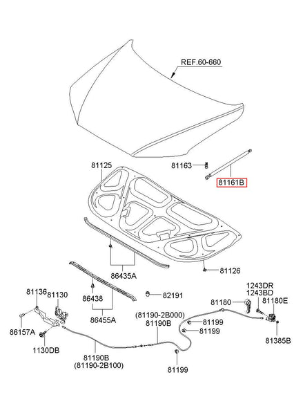 LIFTER-HOOD 81160-2B000 (Original, New) – CRDI.online