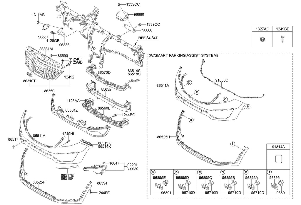 LAMP ASSY-FRONT FOGLH 92201-3W500, 922013W500, 92201 3W500 (Original ...